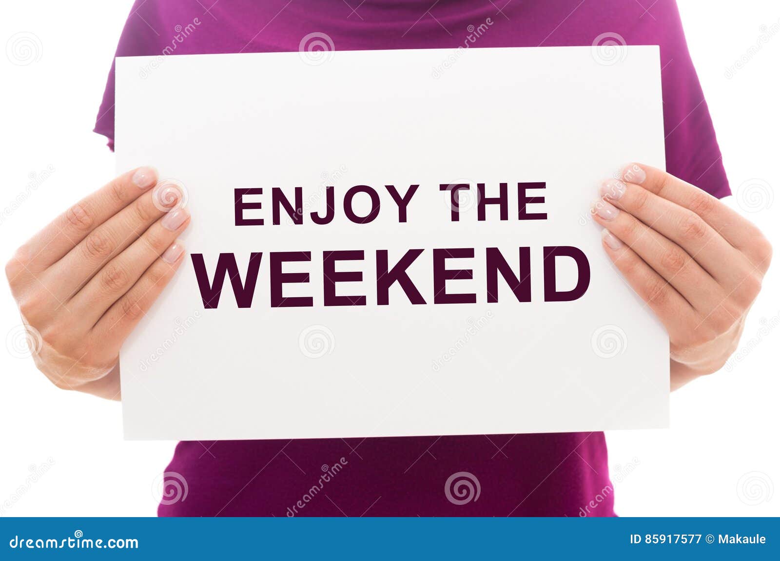 Geniet van het weekend stock afbeelding. Image of teken - 85917577