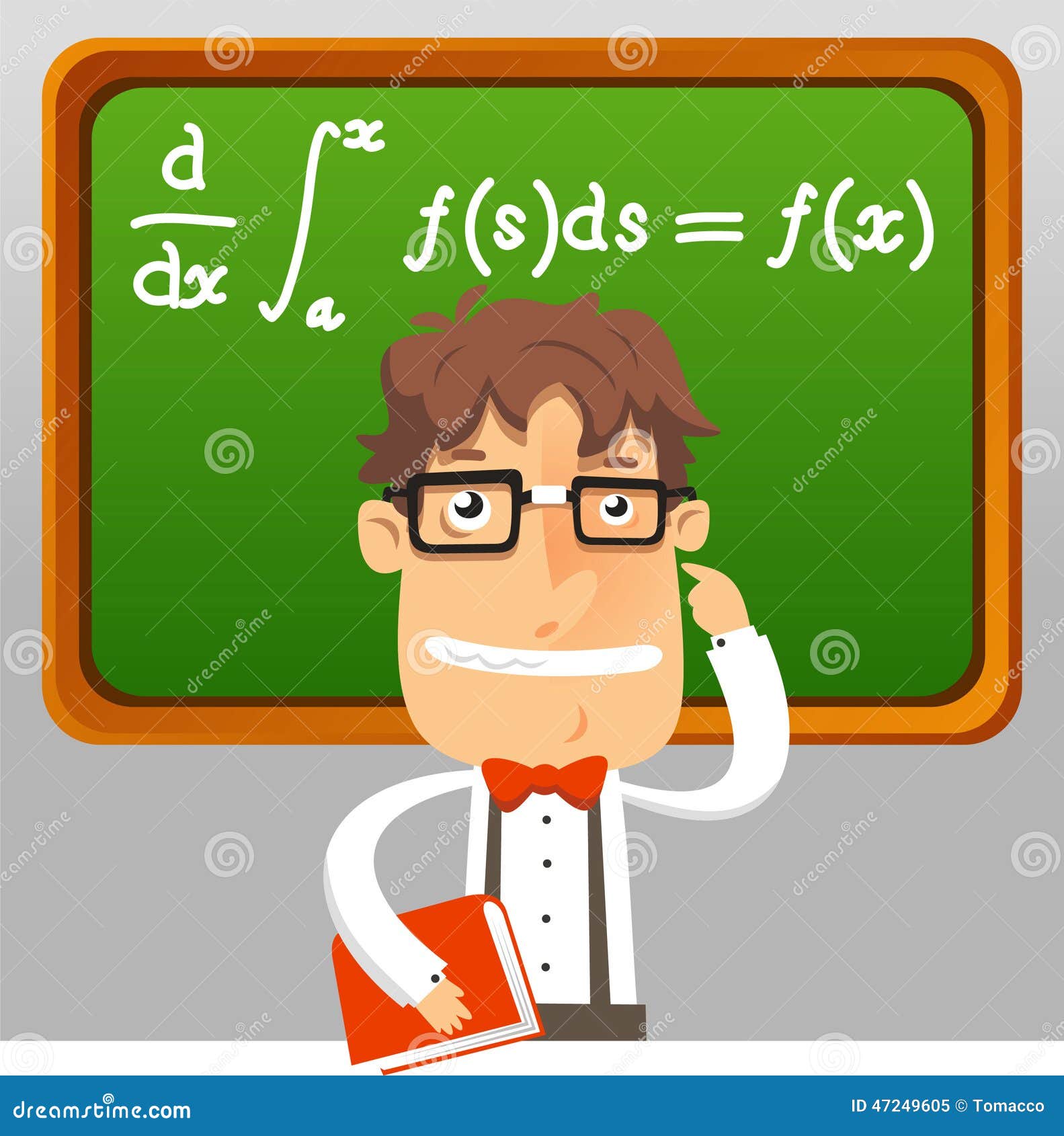 Genious with theorem stock illustration. Illustration of mathematics ...