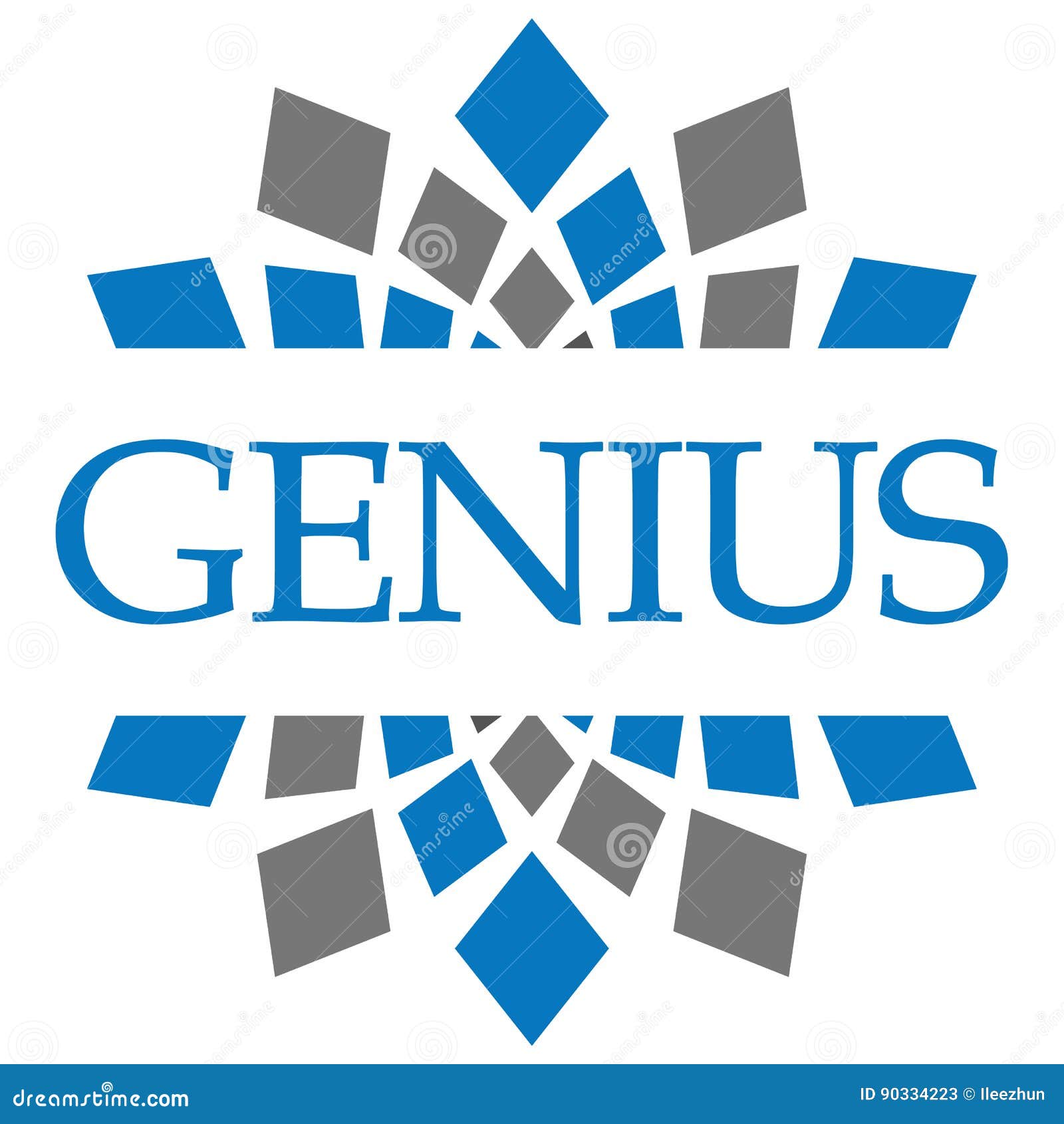 Genius Blue Grey Circular stock illustration. Illustration of ...