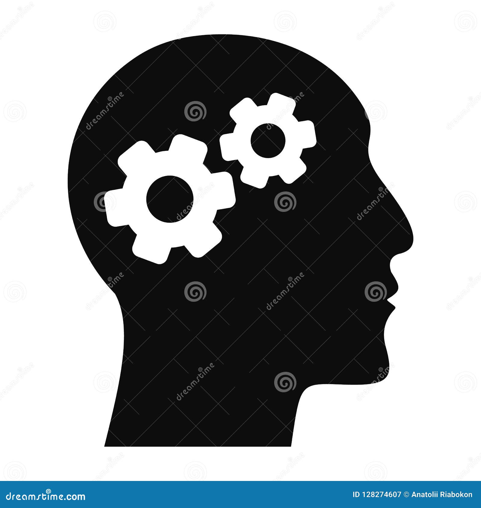 Genius Brand Brain Icon, Simple Style Stock Vector - Illustration of ...