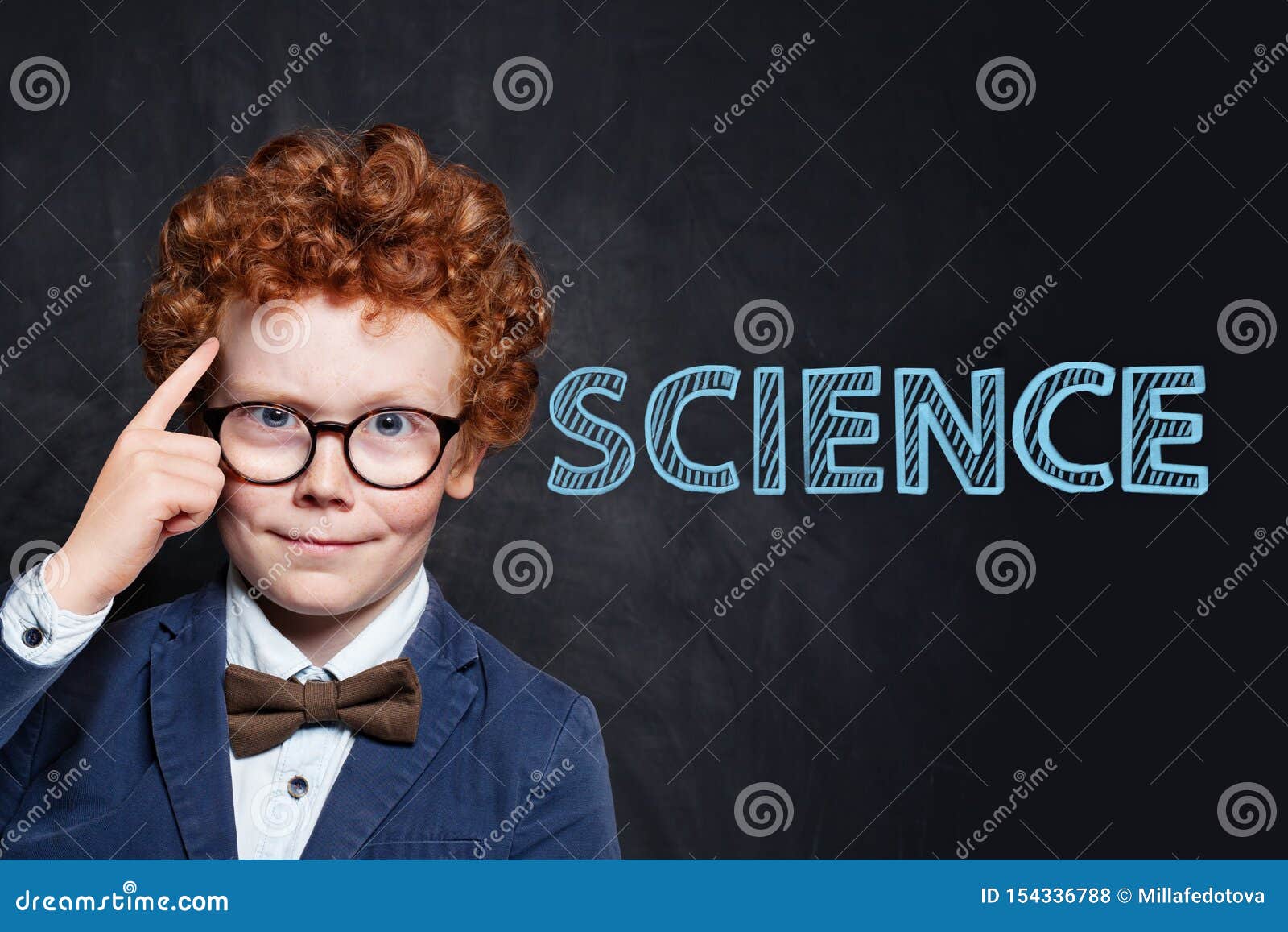 Genius Child Learning Science Stock Photo - Image of cute, creative ...