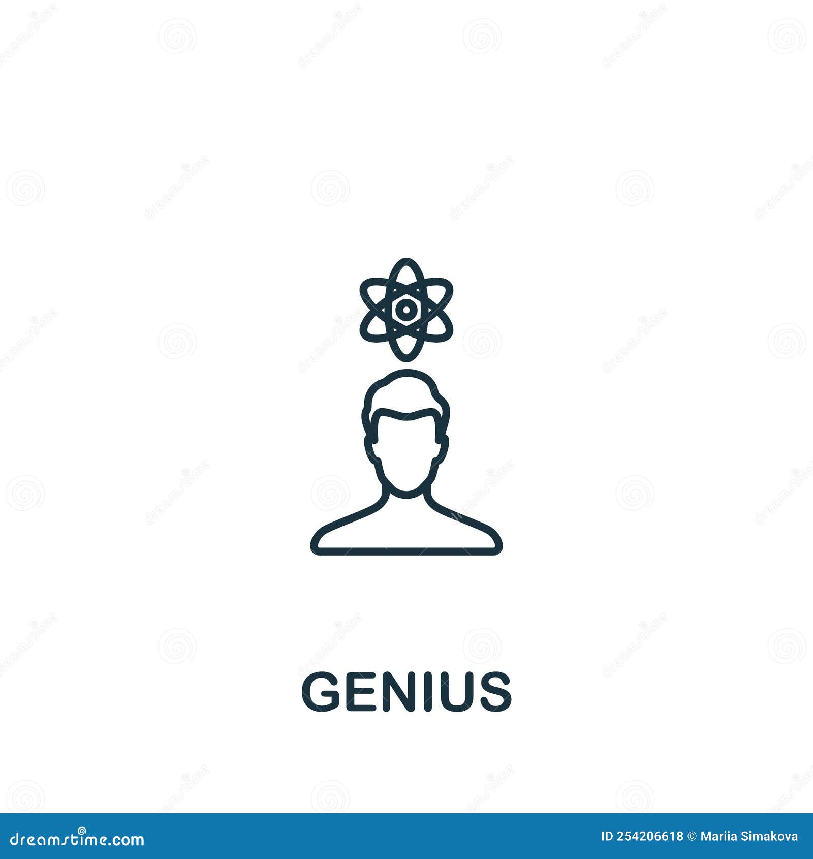 Genius Icon. Line Simple Icon for Templates, Web Design and ...