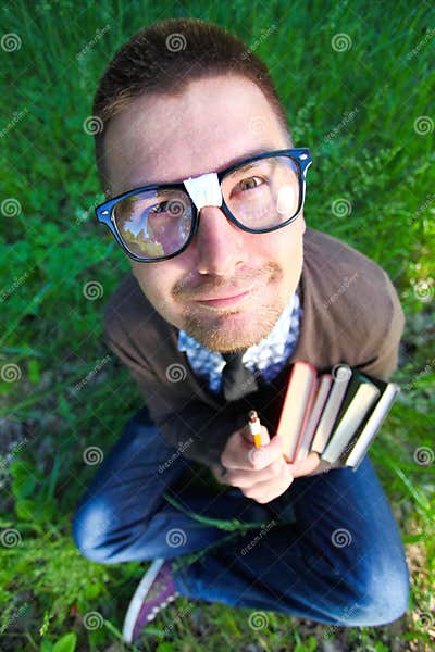 Genius nerd stock photo. Image of bookworm, student, expressive - 20507078