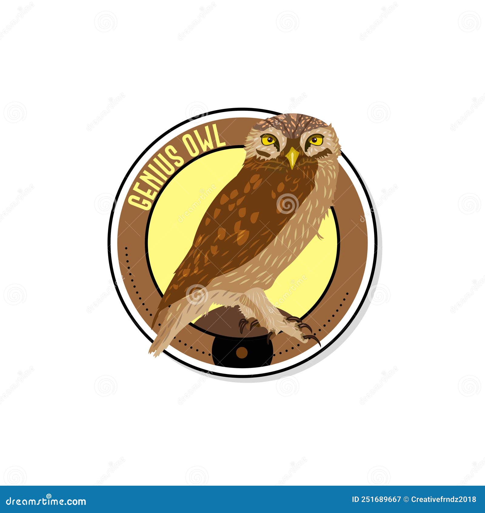 Genius Owl Logo Design, Vector Art Stock Vector - Illustration of ...