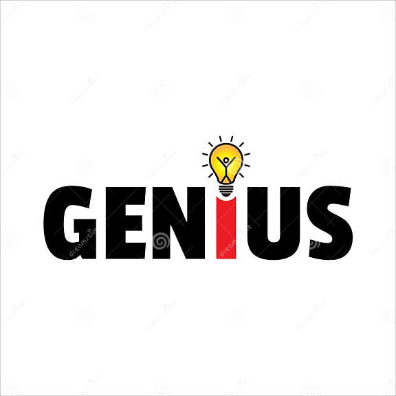 GENIUS! in Red, Light Symbols, Ideas, Genius, Creative Thinking ...