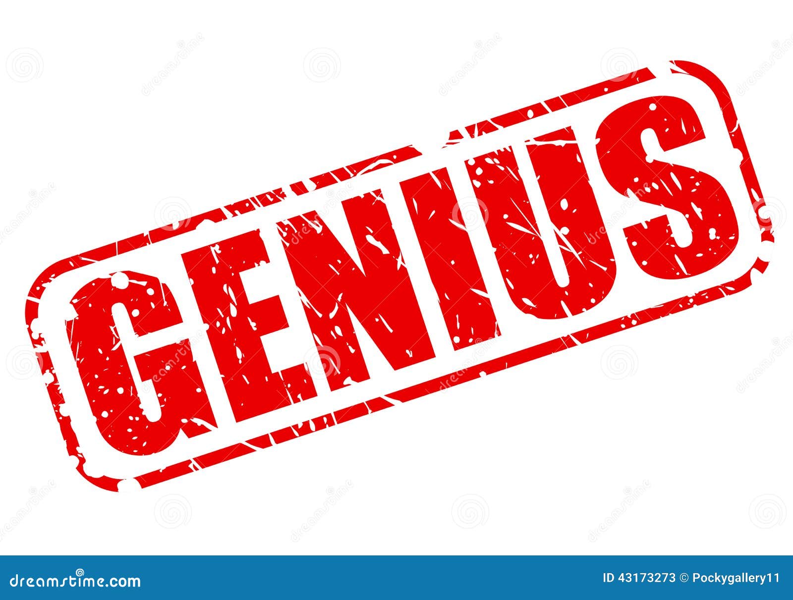 Genius red stamp text stock vector. Illustration of button - 43173273