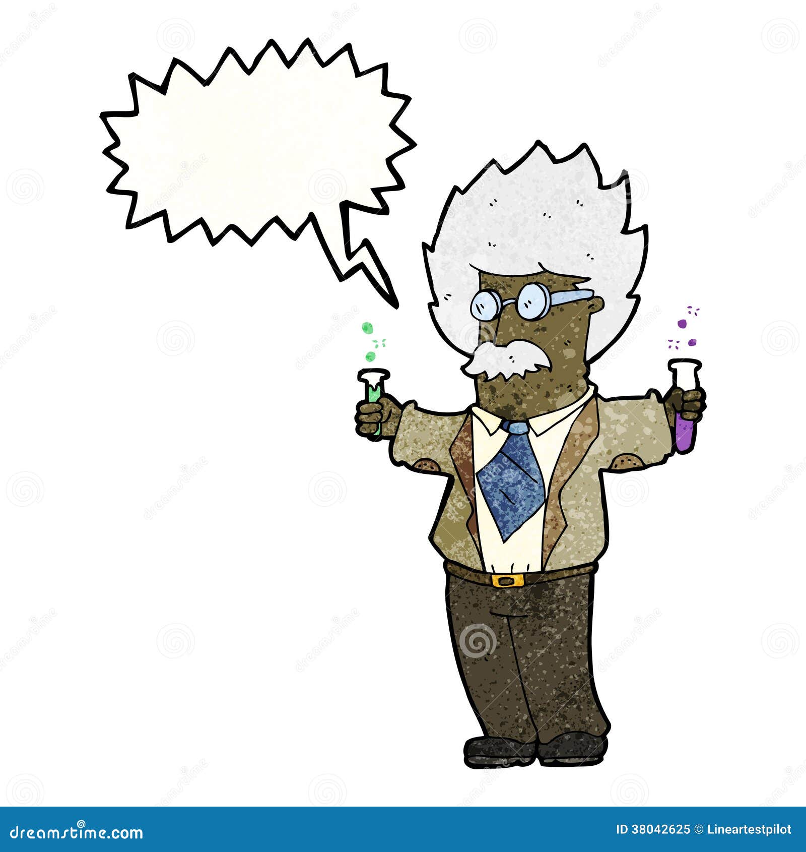 Genius scientist cartoon stock vector. Illustration of scientist - 38042625