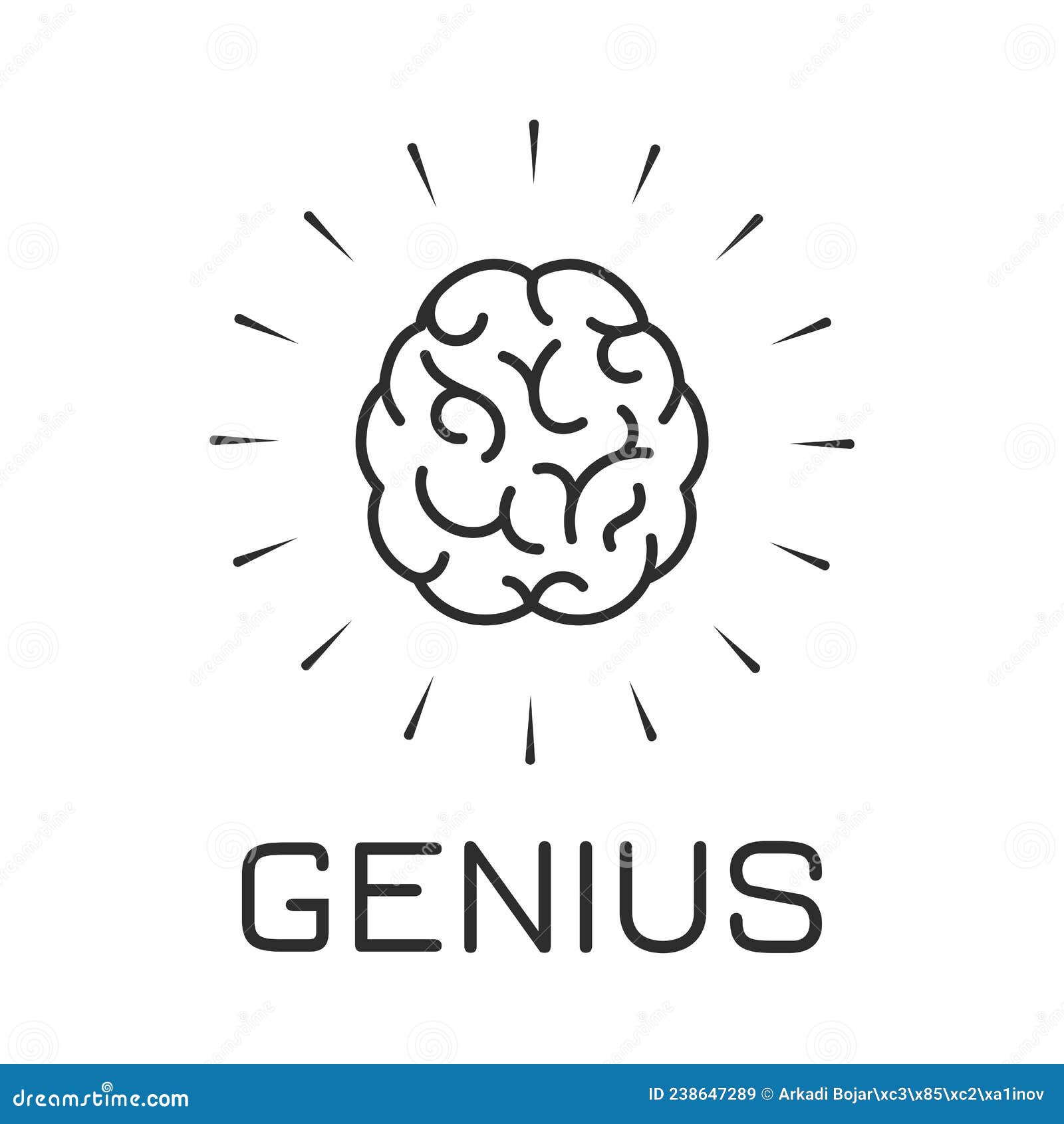 Prodigy In Human Brain Royalty-Free Stock Photo | CartoonDealer.com ...