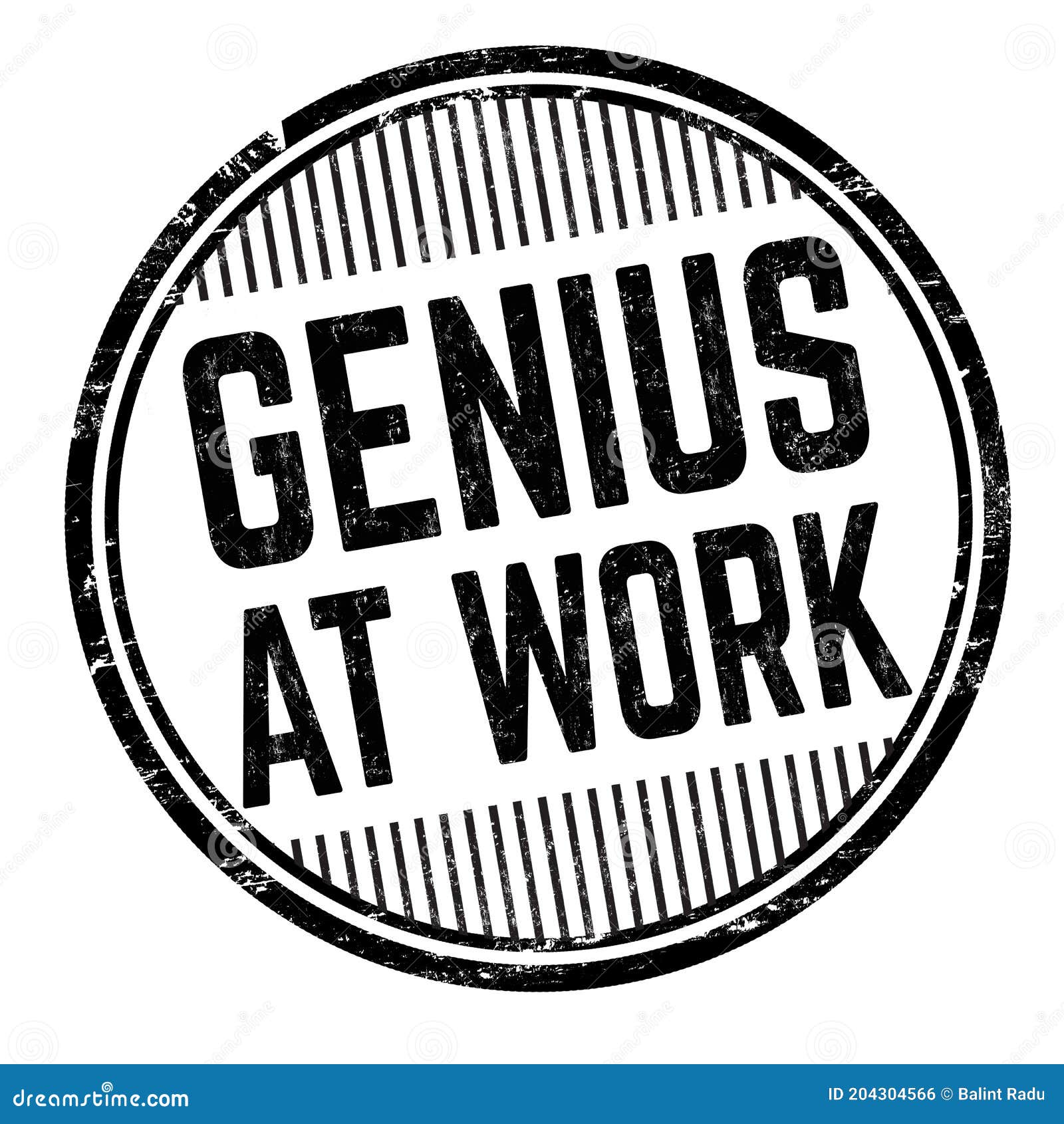 Genius at Work Grunge Rubber Stamp Stock Vector - Illustration of icon ...
