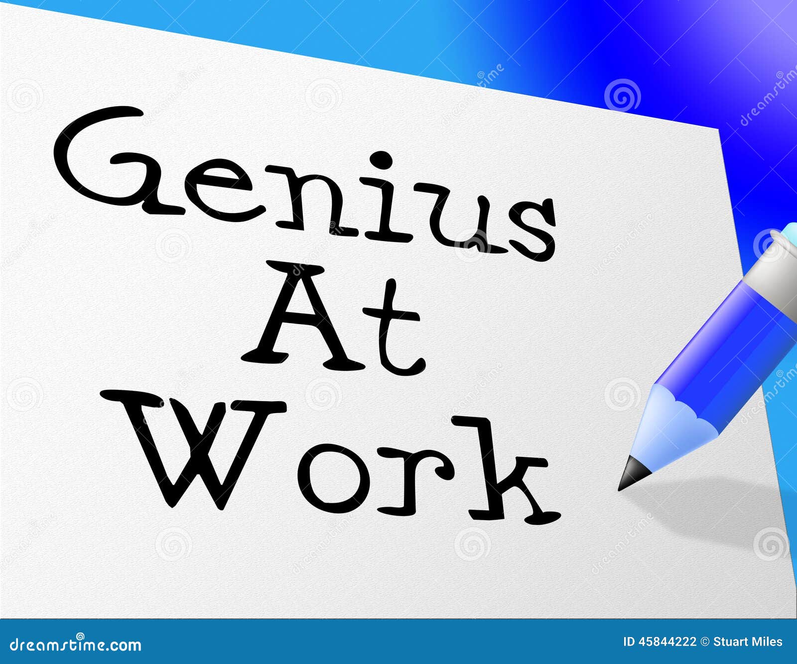 Genius At Work Means Bona Fide And Knowledge Royalty-Free Stock Image ...