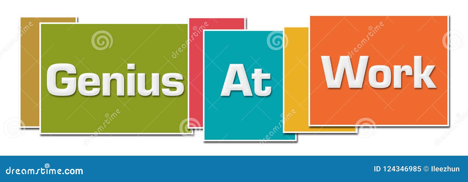 Genius at Work Various Color Boxes Stock Illustration - Illustration of ...