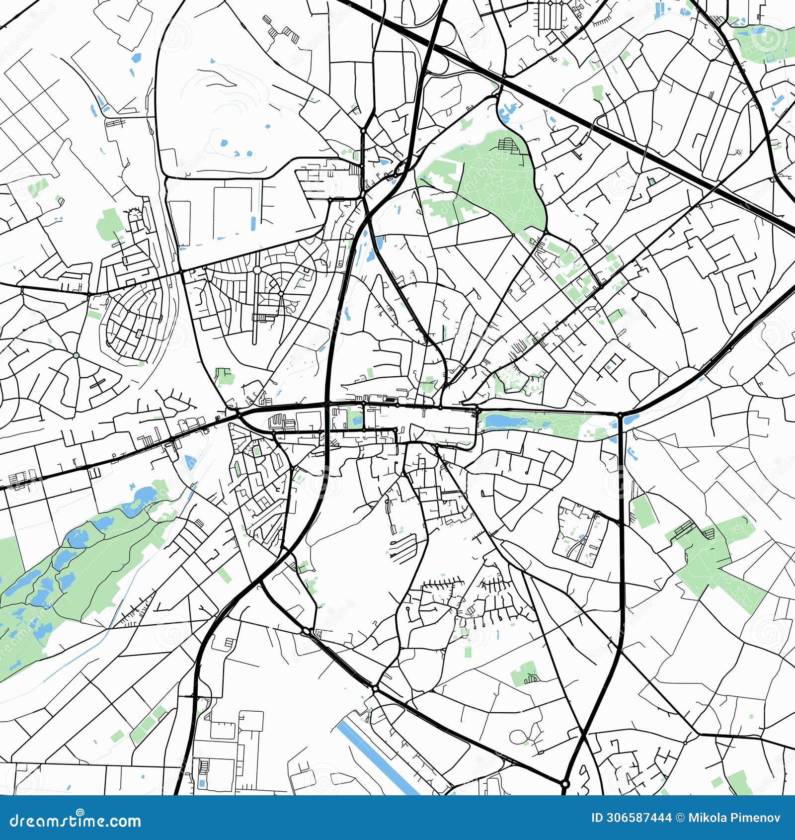 Genk Map. Stock Photography | CartoonDealer.com #306587444