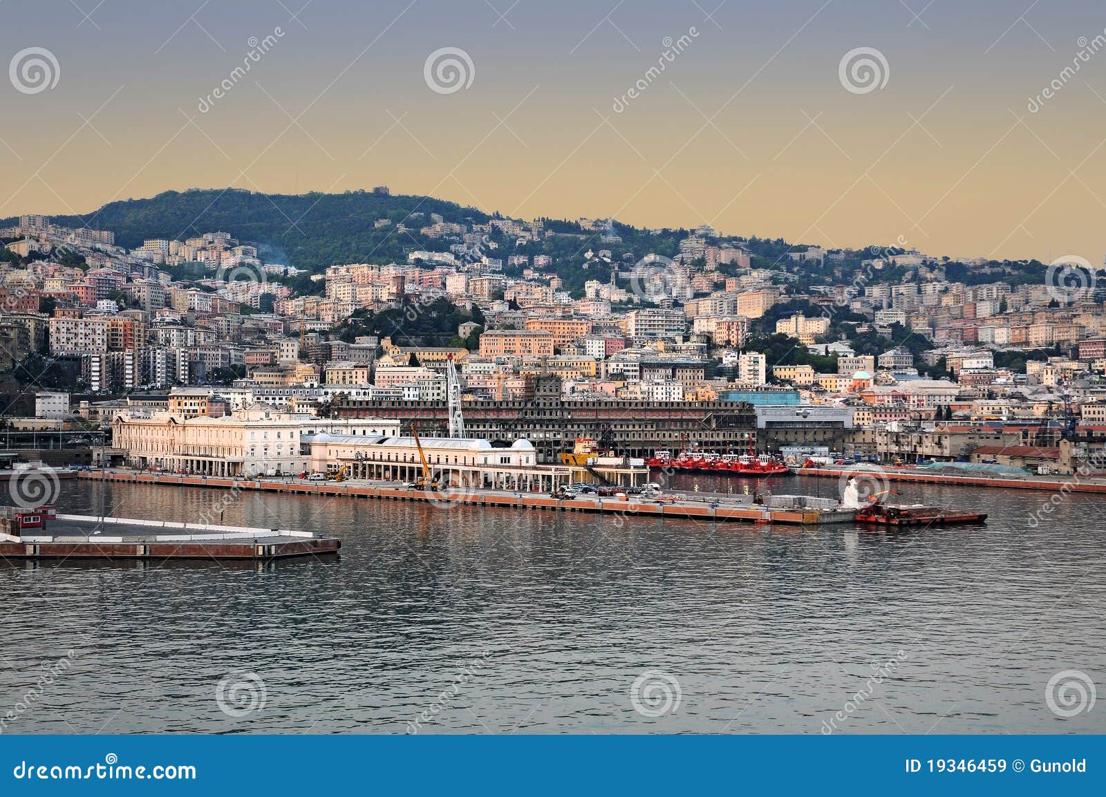 Genoa stock image. Image of cranes, buildings, building - 19346459