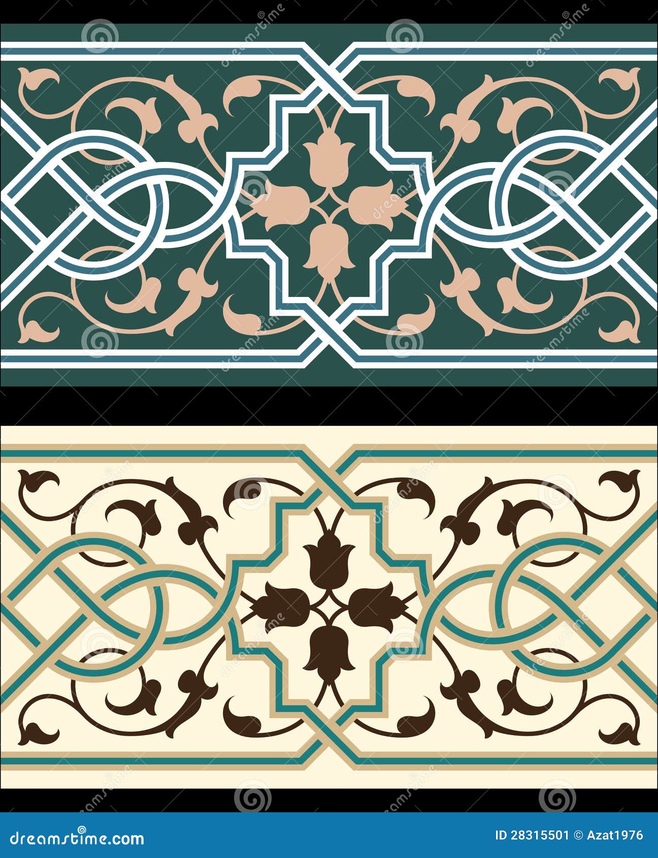 Genoa Classic Seamless Border Stock Illustration - Illustration of ...