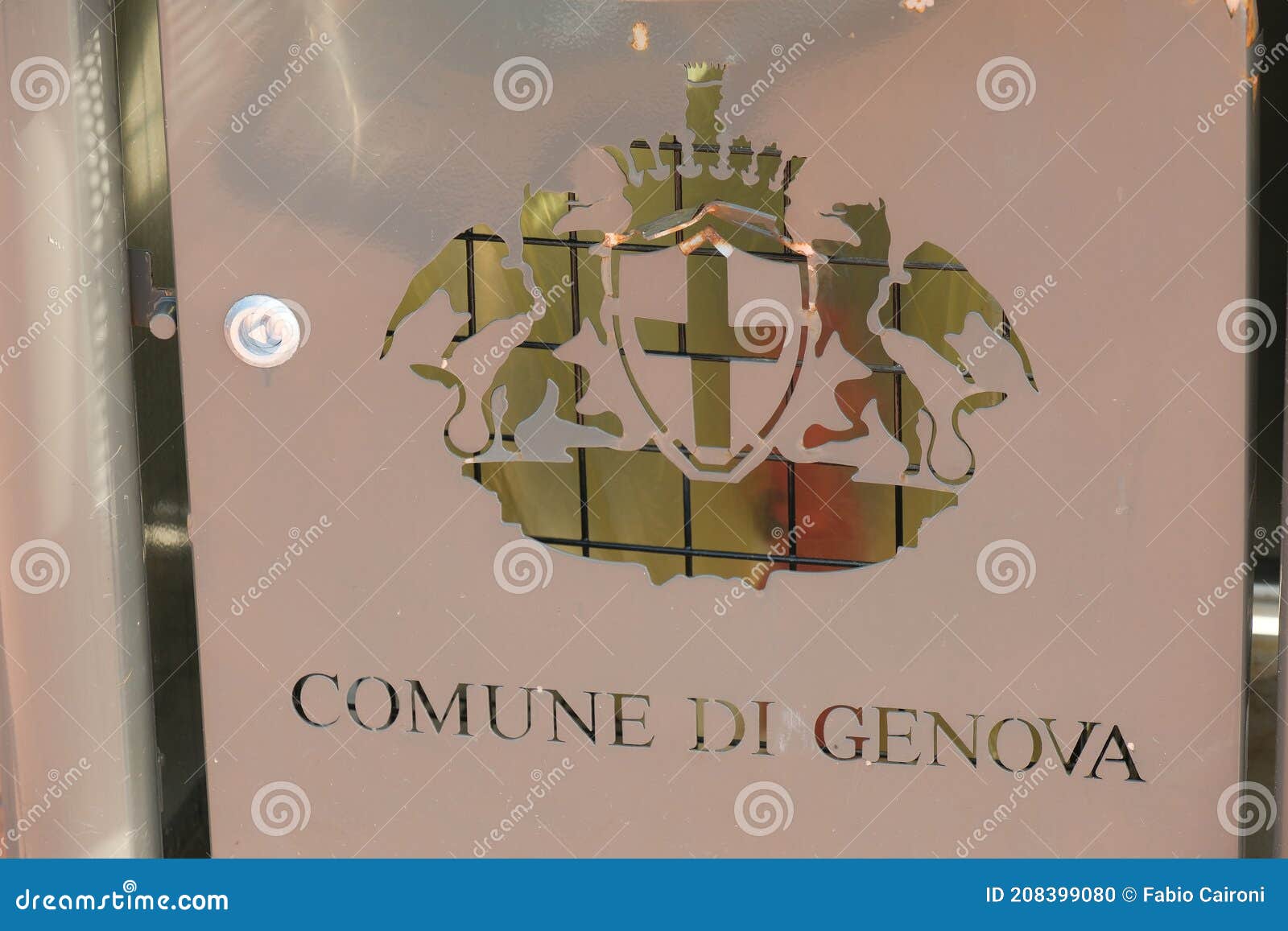 Genoa coat of arms editorial image. Image of symbol - 208399080