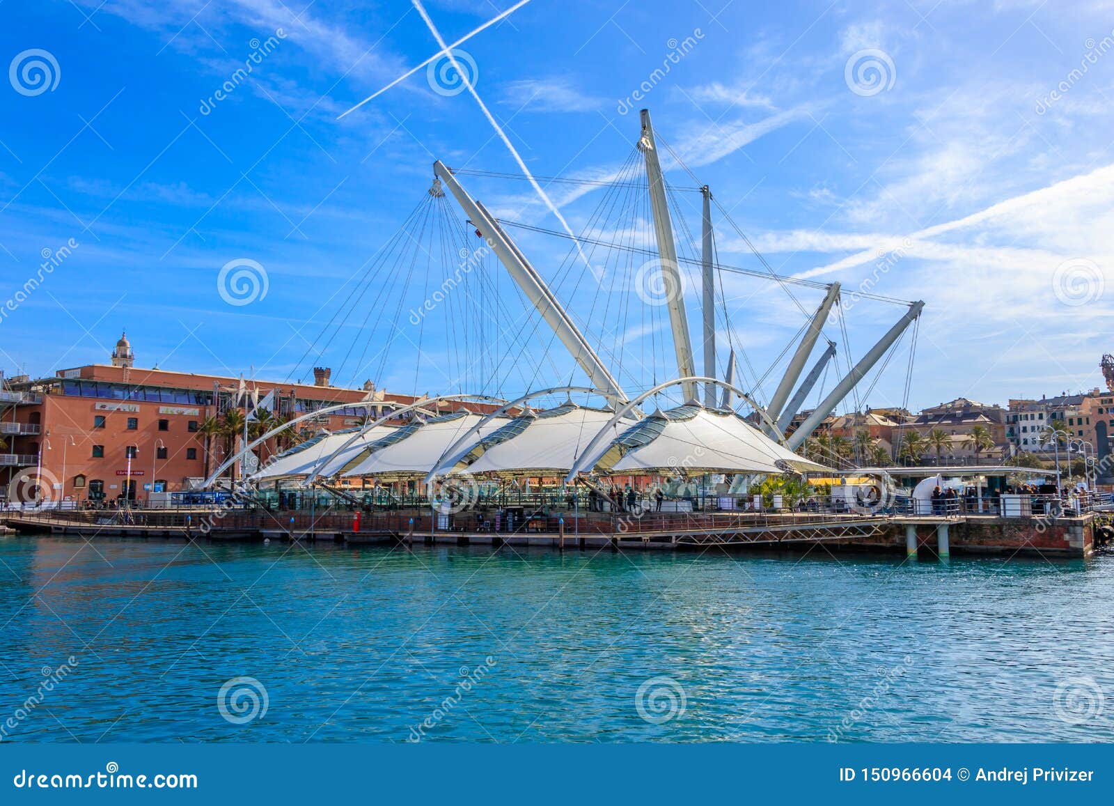 Glimpse of the Ancient Port of Genoa, Italy Editorial Stock Image ...
