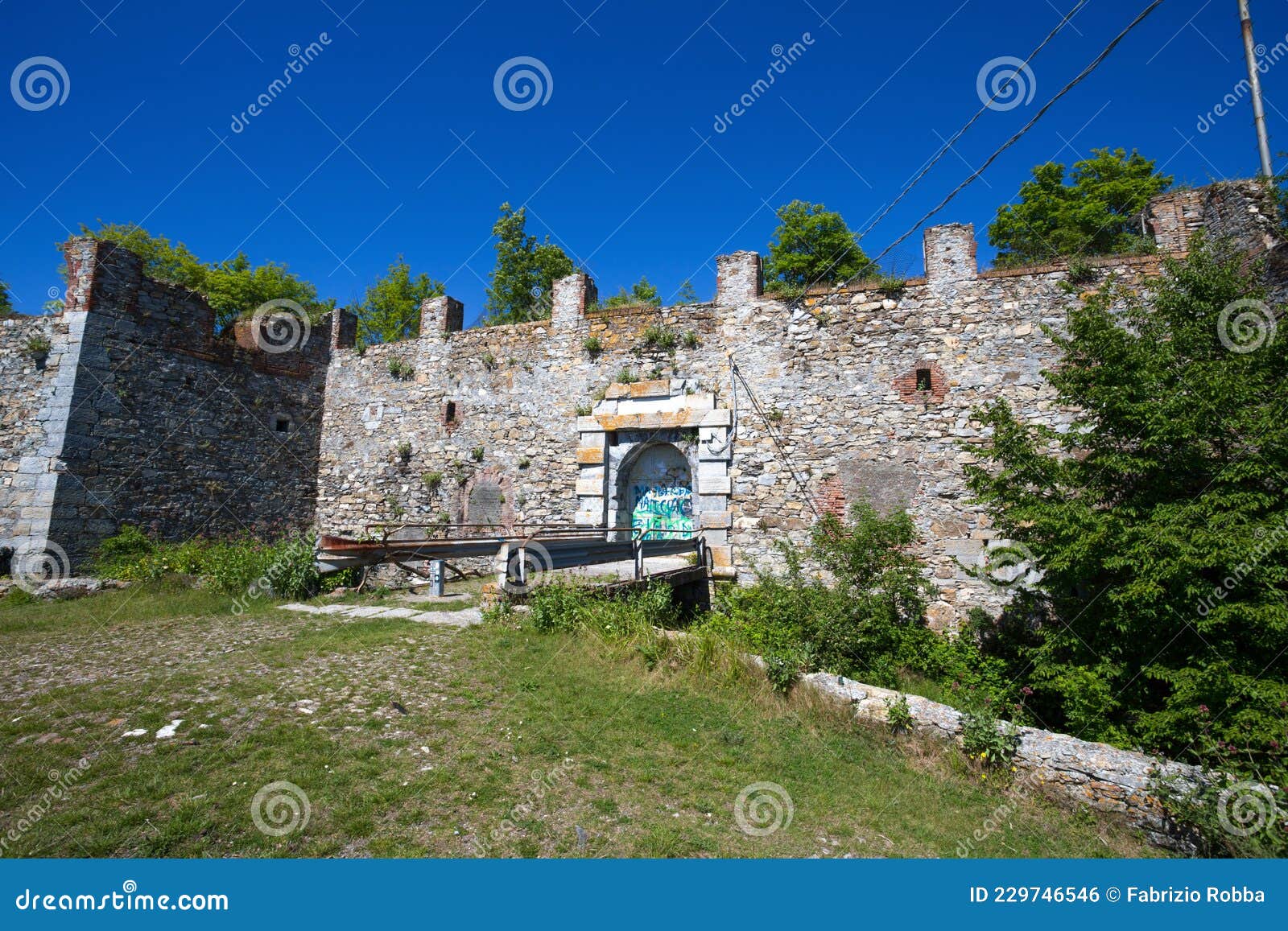 View of Fort Richelieu in Genoa, Italy Stock Photo - Image of genova ...
