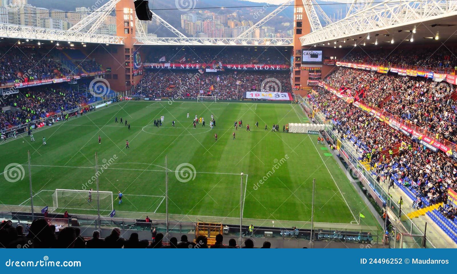 Genoa-Juventus editorial photography. Image of stadium - 24496252