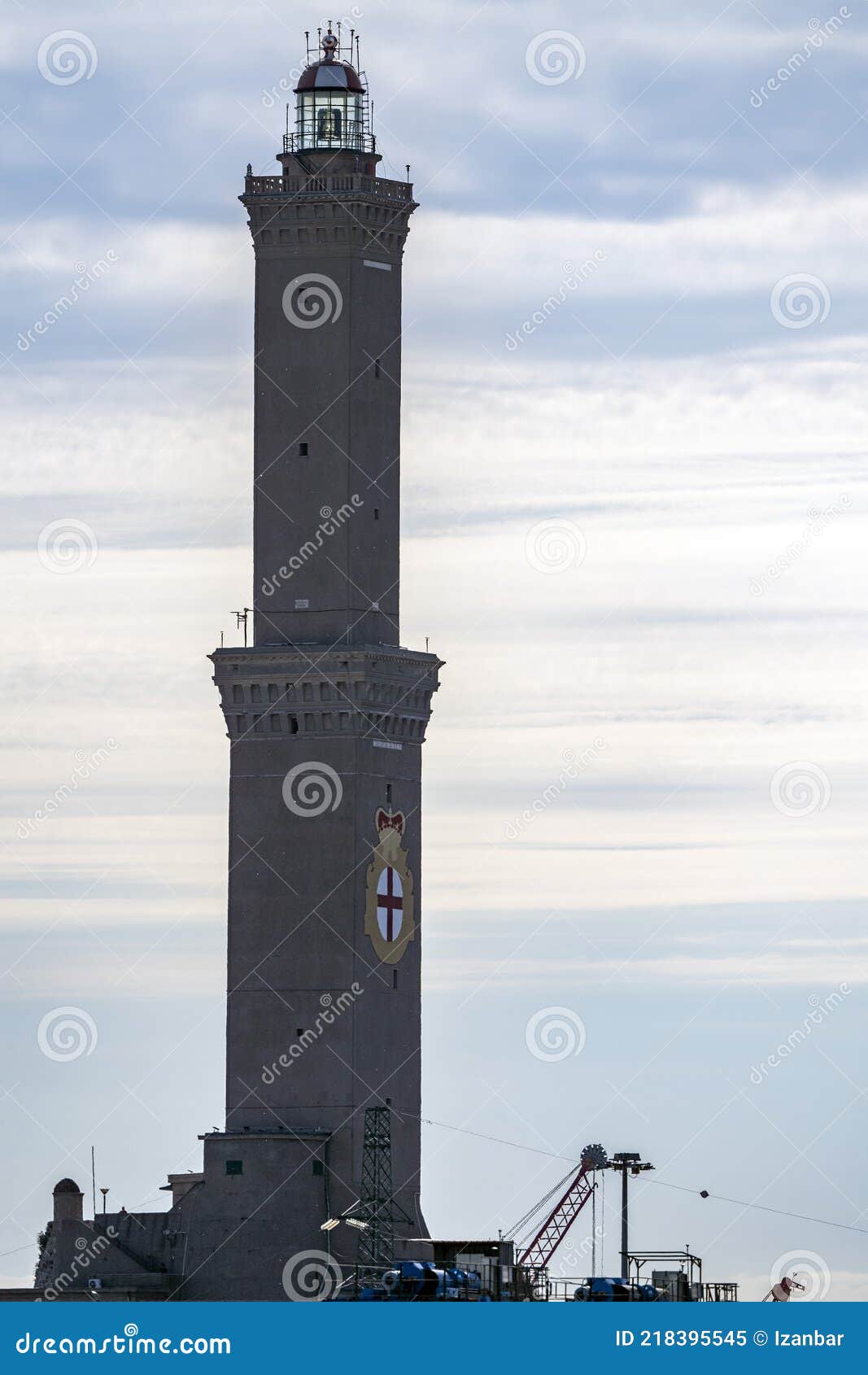 Genoa Lanterna Lighthouse City Symbol Stock Image - Image of beautiful ...