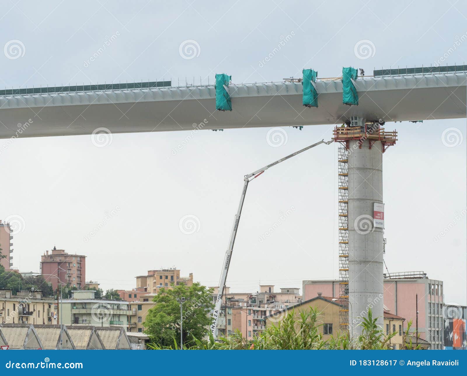 Genoa 16 May 2020, the Reconstruction of the Morandi Bridge Editorial ...