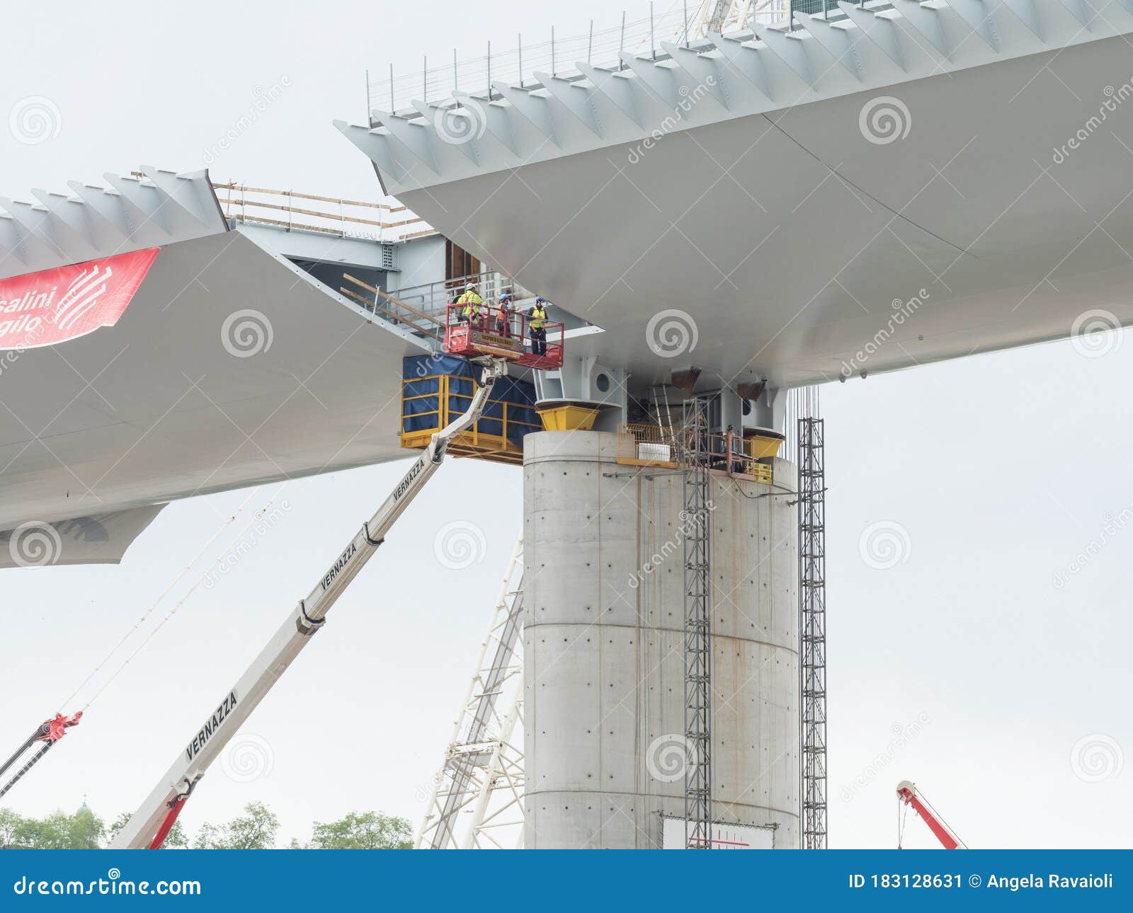 Genoa 16 May 2020, the Reconstruction of the Morandi Bridge Editorial ...