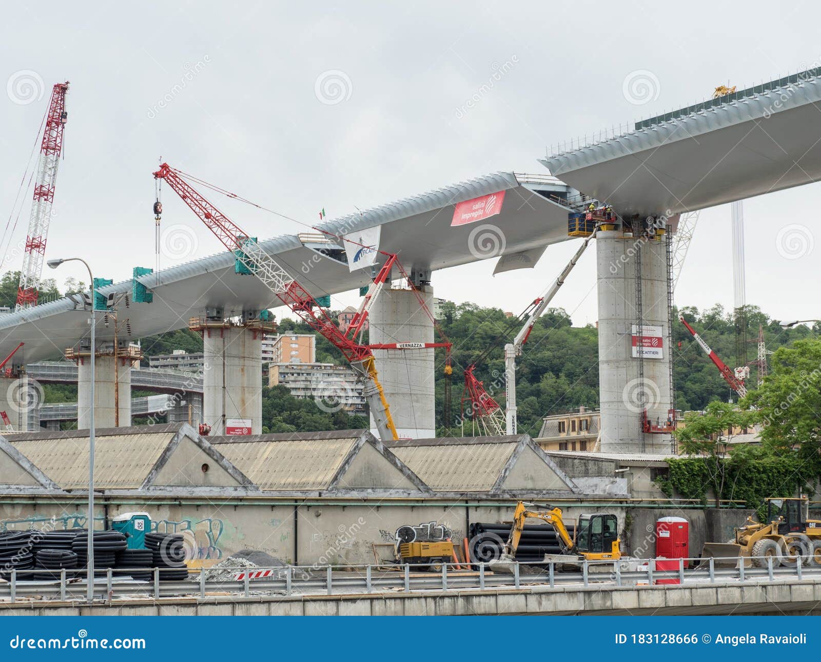 Genoa 16 May 2020, the Reconstruction of the Morandi Bridge Editorial ...