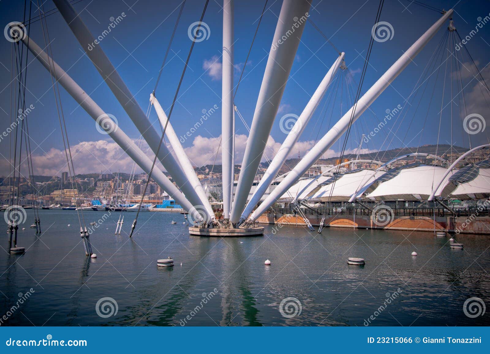 Genoa Old Harbour stock photo. Image of water, port, landscape - 23215066