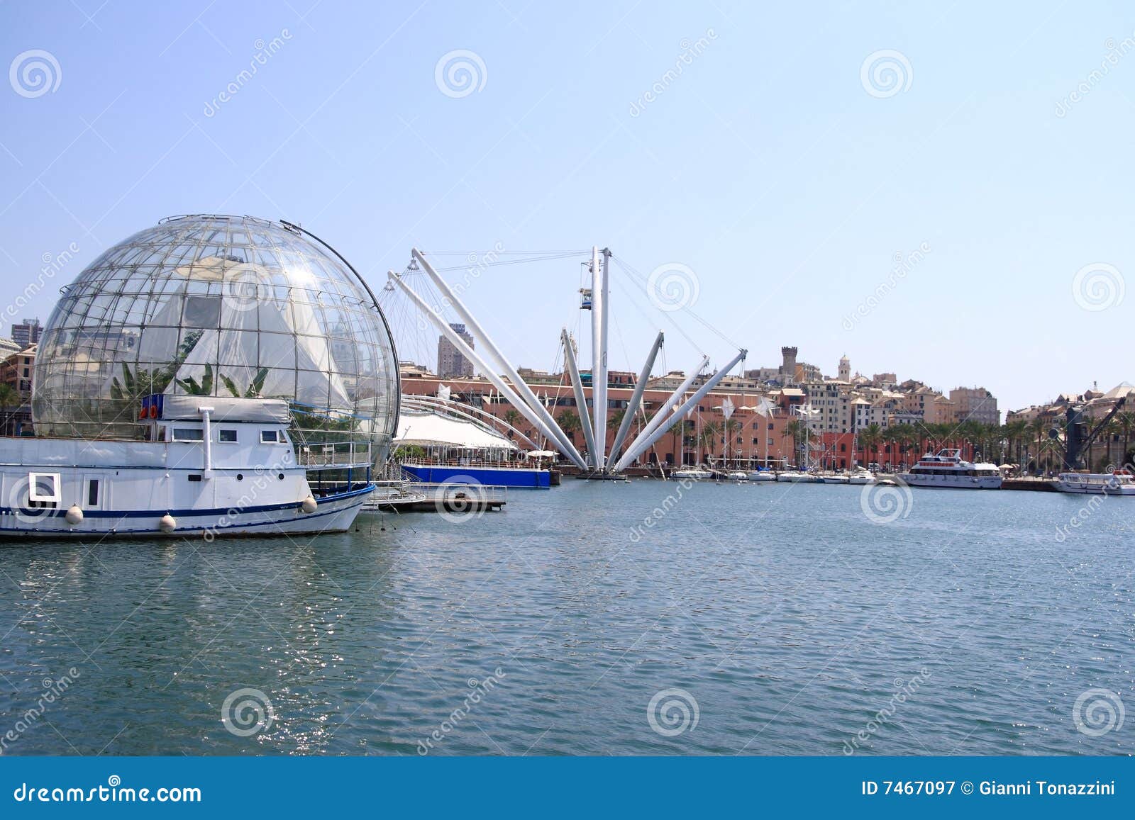 Genoa Old Harbour stock image. Image of turistic, harbour - 7467097