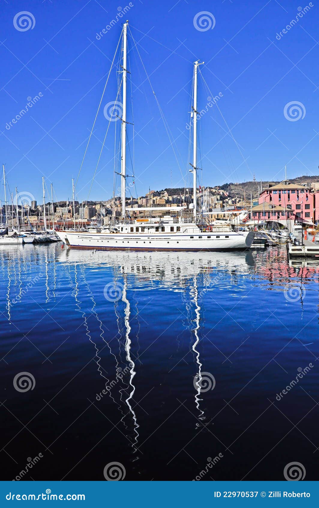 Genoa s harbour stock image. Image of outdoors, genoa - 22970537
