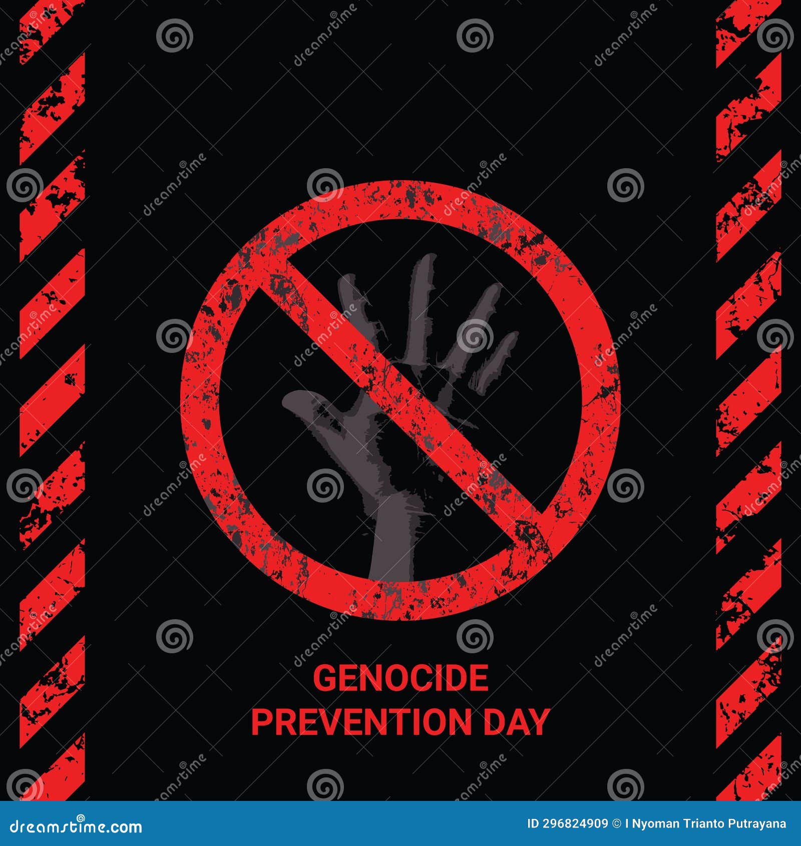 Genocide Prevention Day Banner With Glowing Candles, Typography And ...