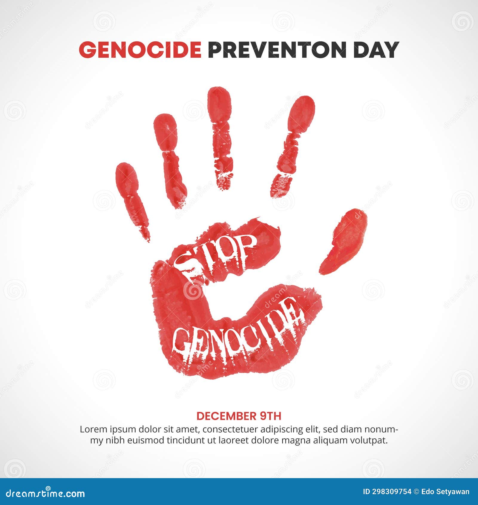 Genocide Prevention Day Banner With Glowing Candles, Typography And ...