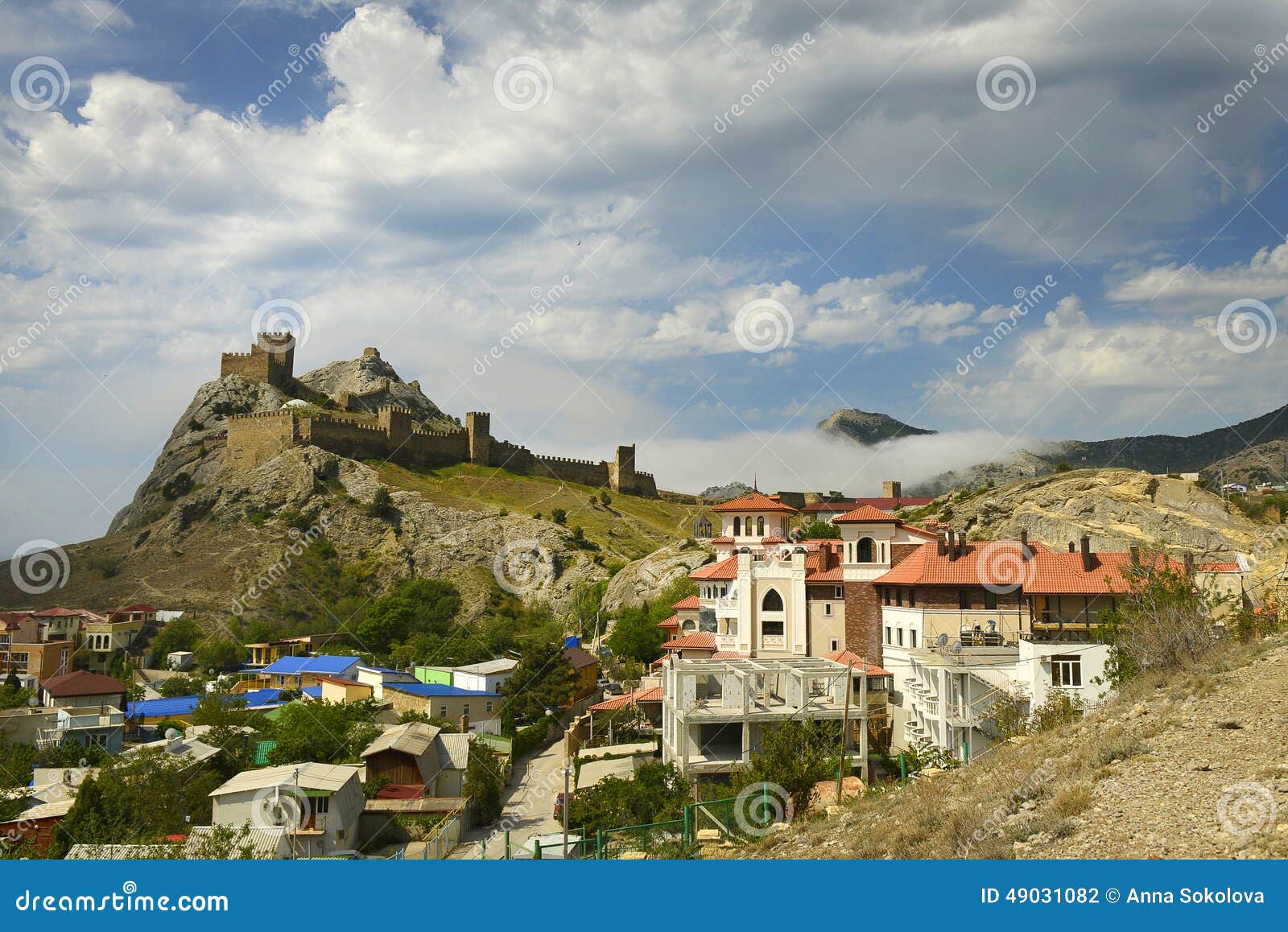 Genoese fortress stock photo. Image of genoese, sugdeya - 49031082