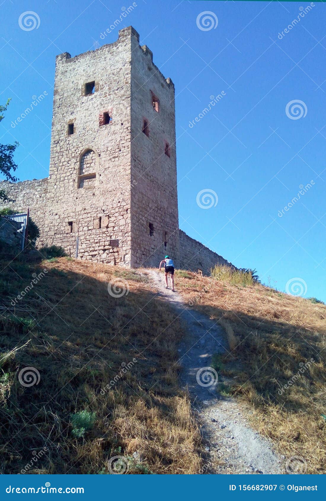 Genoese fortress stock image. Image of crimea, history - 156682907