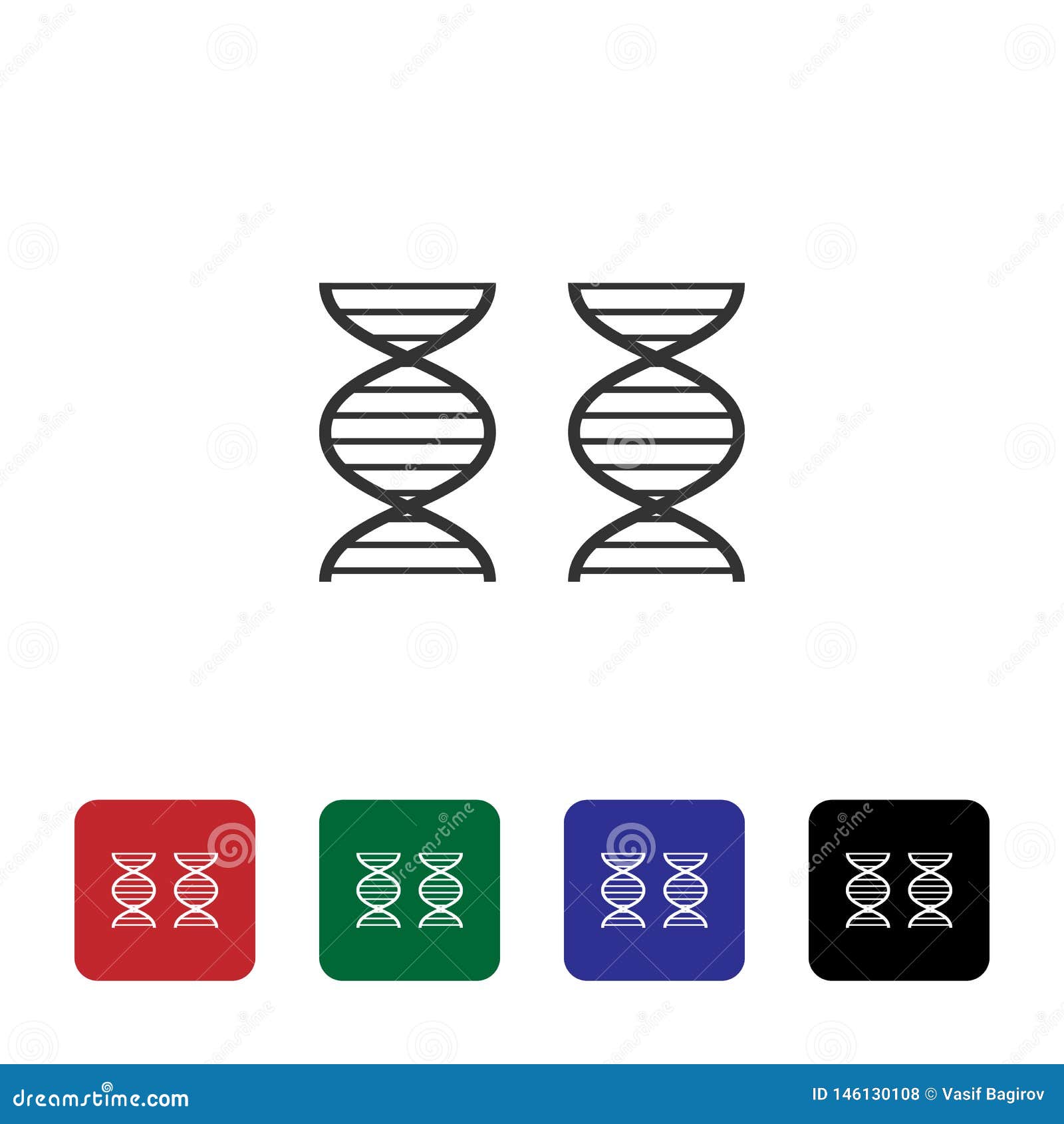 Genome, Dna Vector Icon. Simple Element Illustration from Biotechnology ...