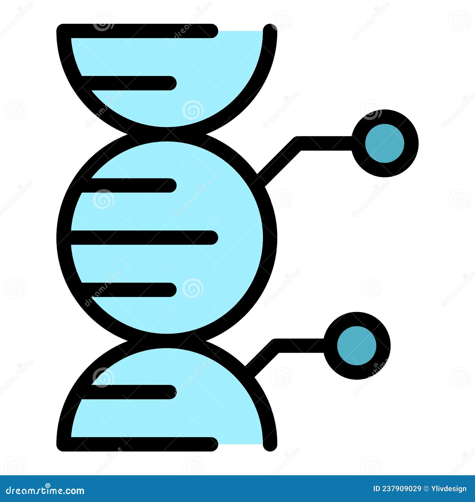 Genome Icon Color Outline Vector Stock Vector - Illustration of genome ...