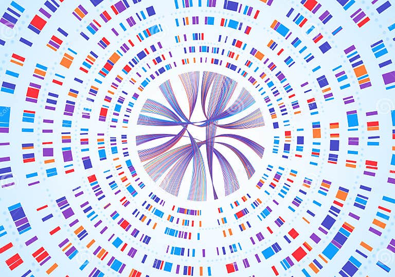 Genome Infographic. Dna Sequence Visualization, Genetic Mapping, Gene ...