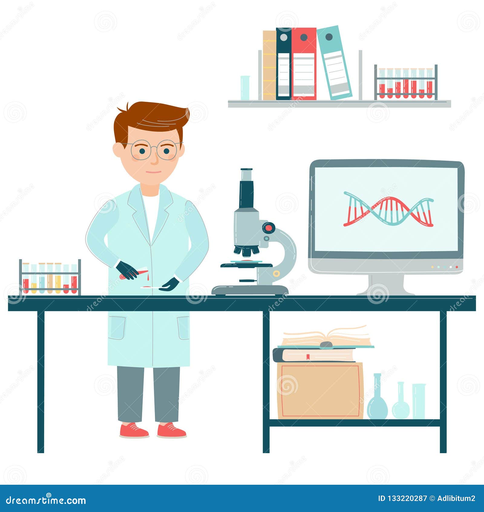 Genome Sequencing Project. Scientist and DNA Structure Stock Vector ... Genome Sequencing Project. Scientist and DNA Structure Stock Vector ...