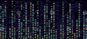 Genomic Analysis Visualization. Dna Genomes Sequencing ...