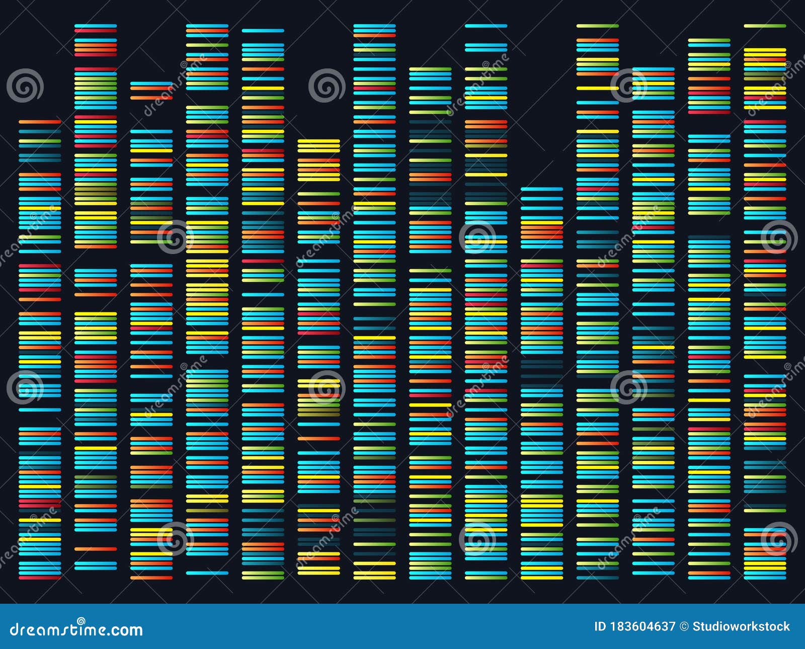 Genomic Sequences. Structure of DNA Genome Stock Vector - Illustration ...