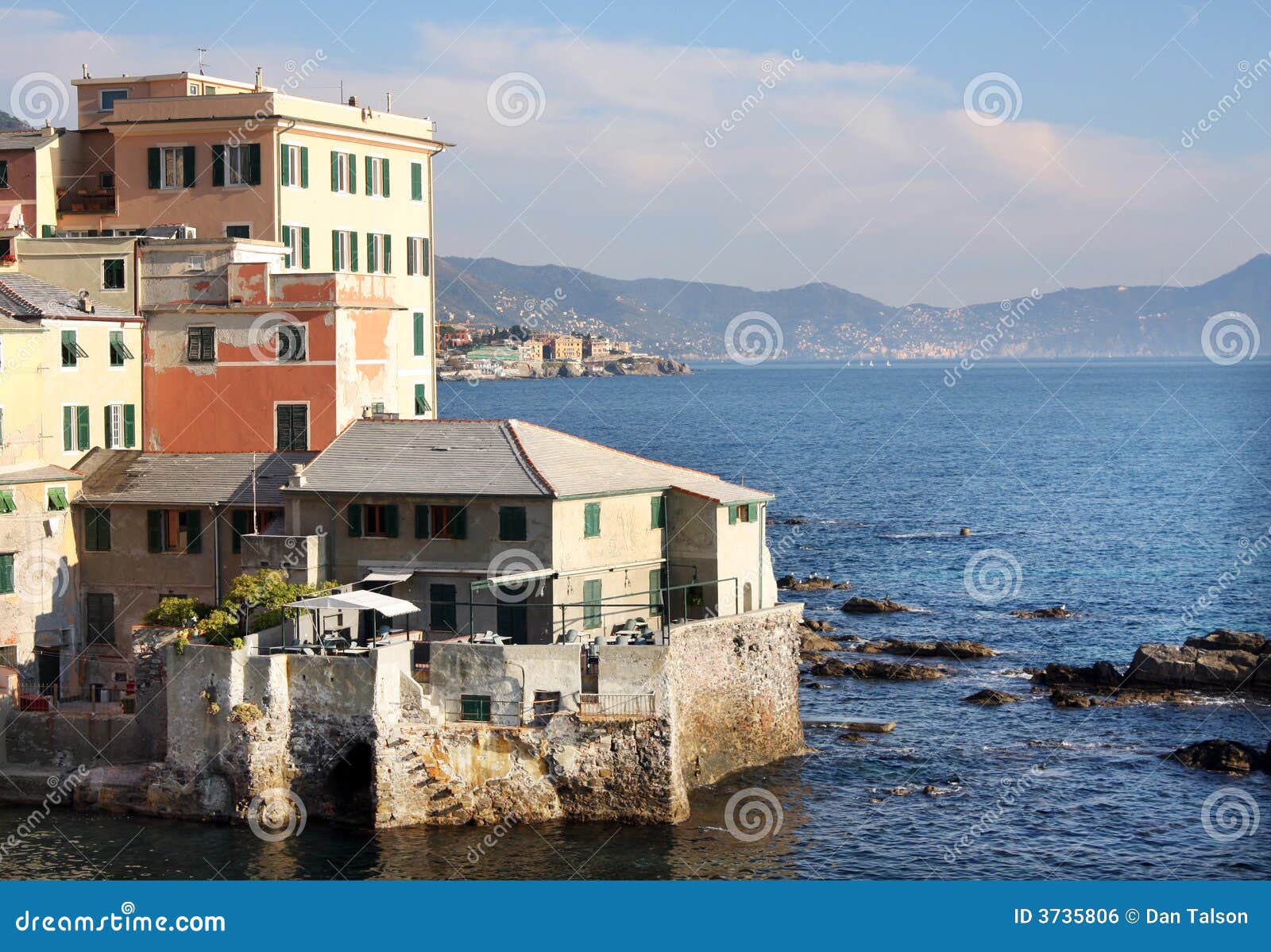 Genova coast stock photo. Image of genoa, erosion, weathered - 3735806