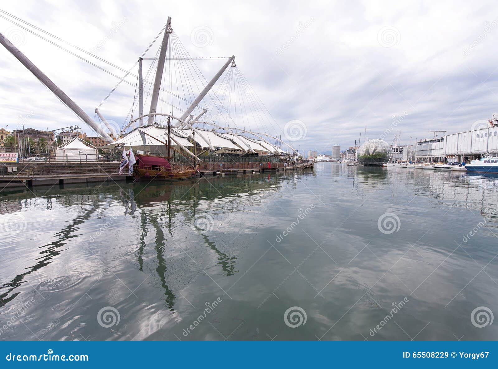Genova Harbor editorial stock image. Image of italy, water - 65508229