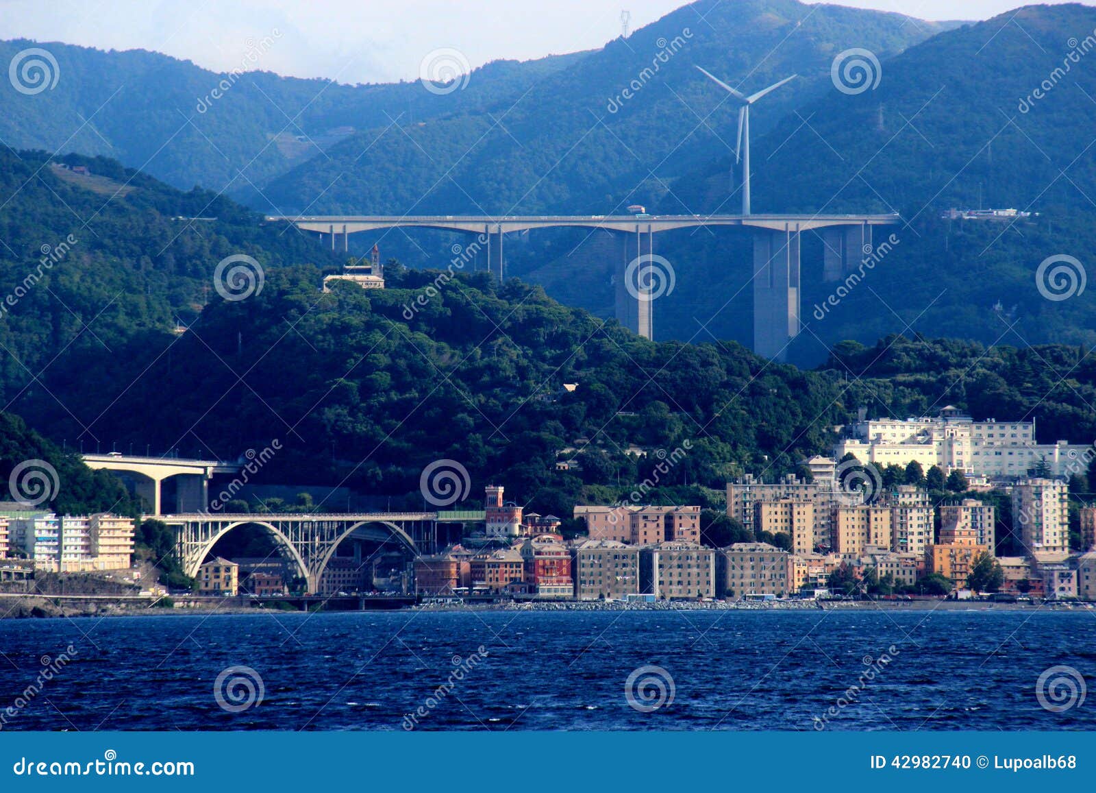 Genova Voltri from the Sera Stock Photo - Image of travel, architecture ...