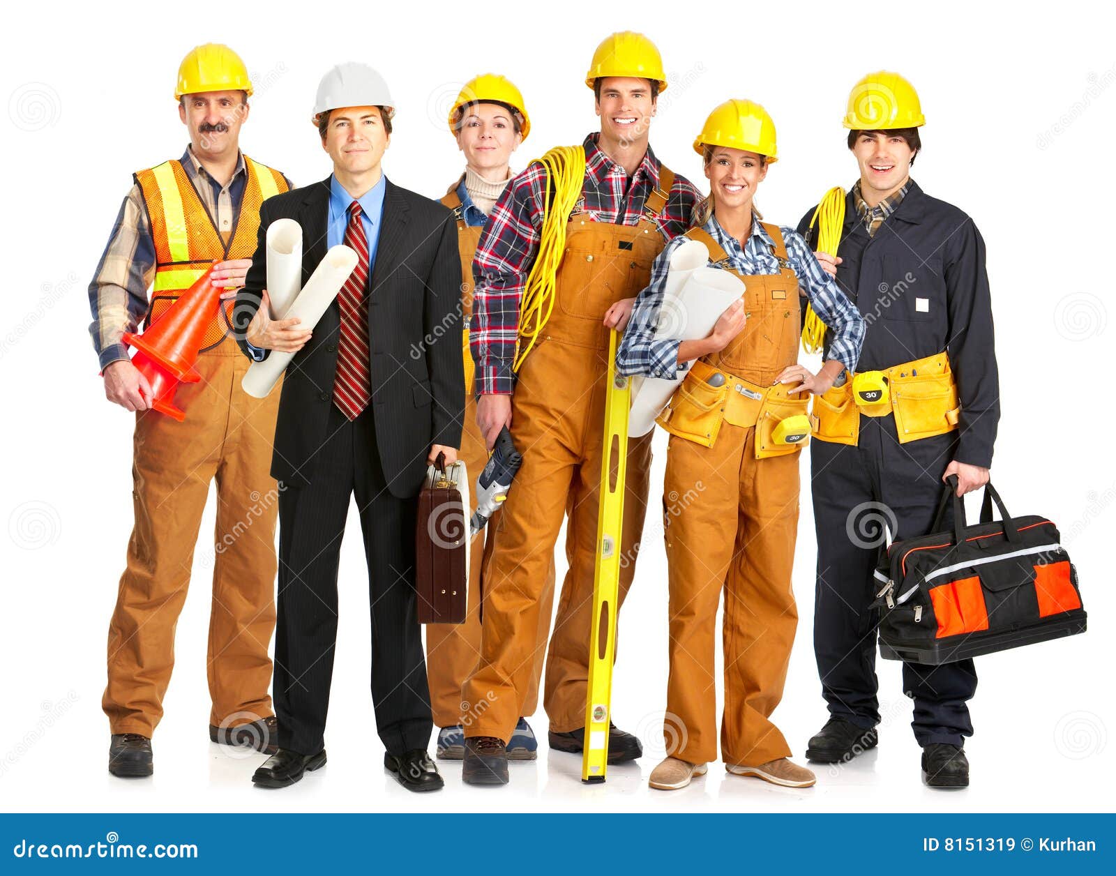 Gens de constructeur image stock. Image du métier, affaires - 8151319