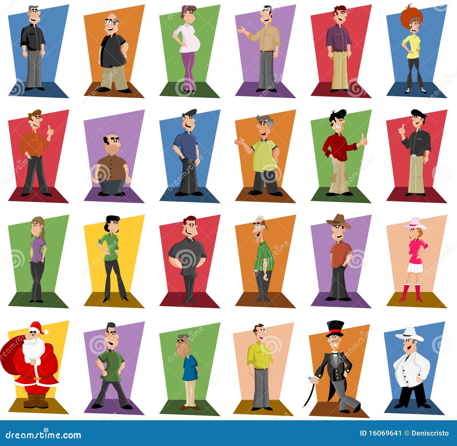 Gens de dessin animé illustration de vecteur. Illustration du ...