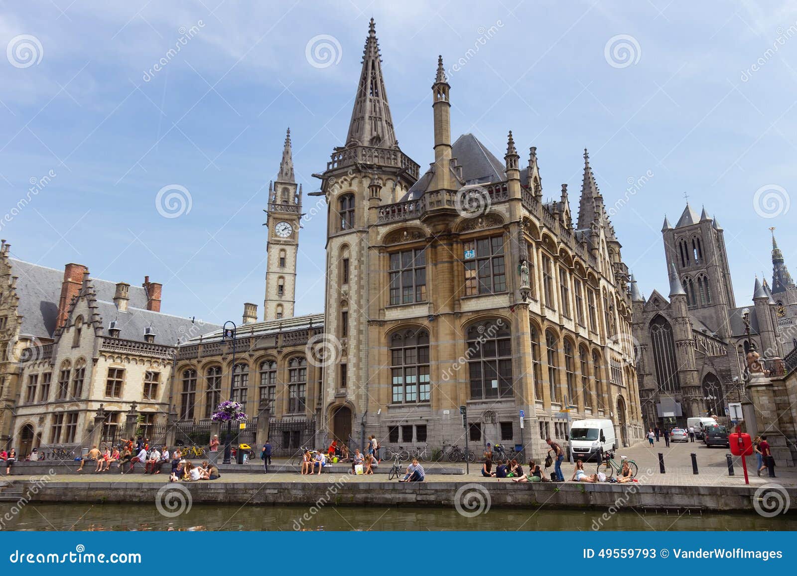 Gent Belgia zdjęcie stock editorial. Obraz złożonej z budynek - 49559793