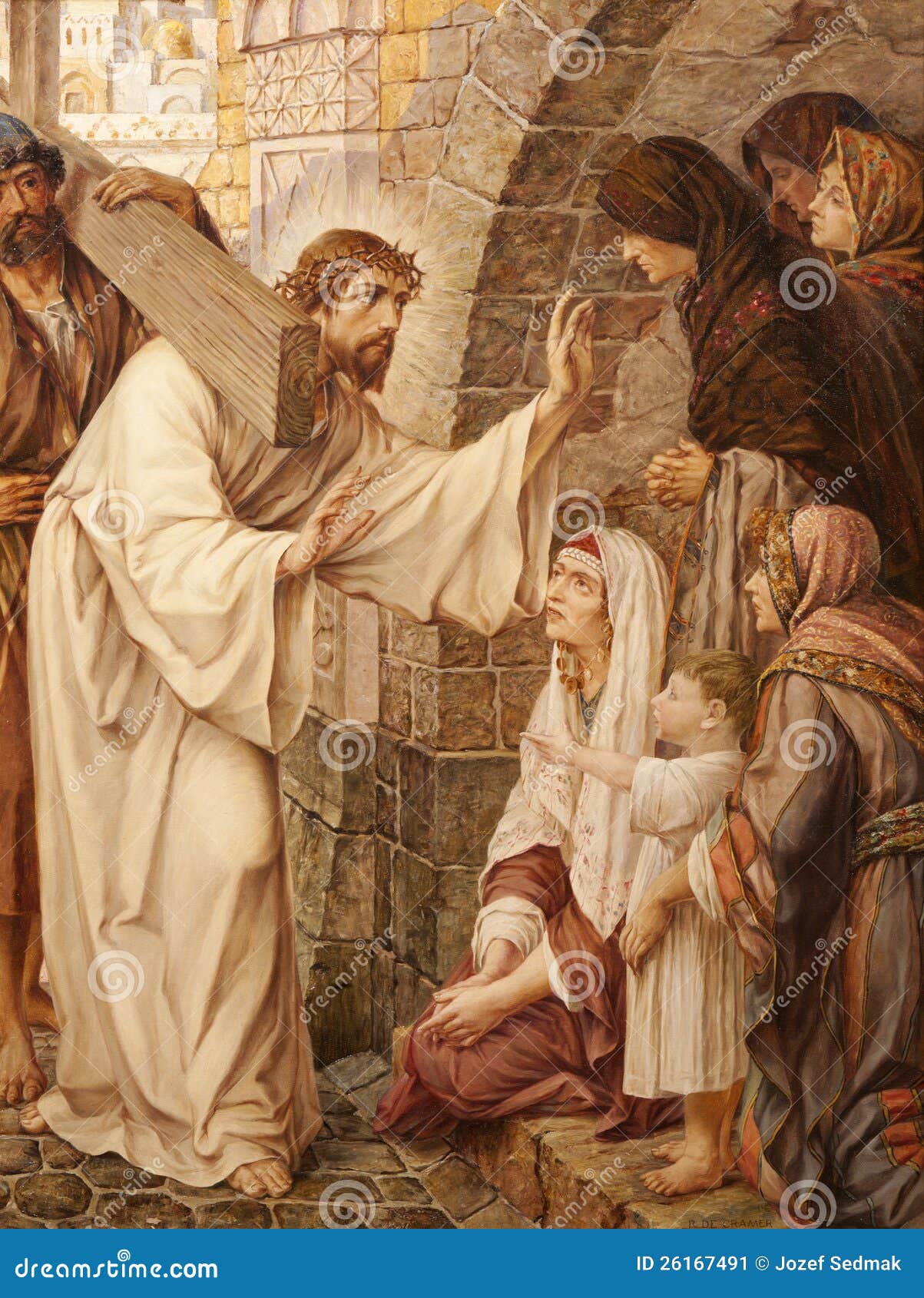 Gent - Jesus and Crying Women from St. Peter S Editorial Photo - Image ...