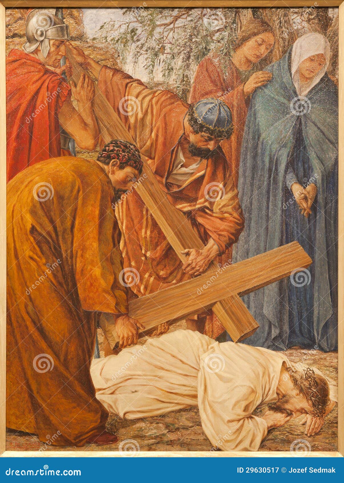 Gent - Jesus Fall Under Cross in St. Peter S Church Editorial ...