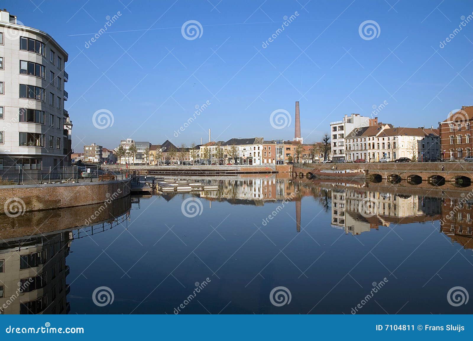 Gent-Stadt Szenisches Belgien Stockbild - Bild von städtisch, blau: 7104811