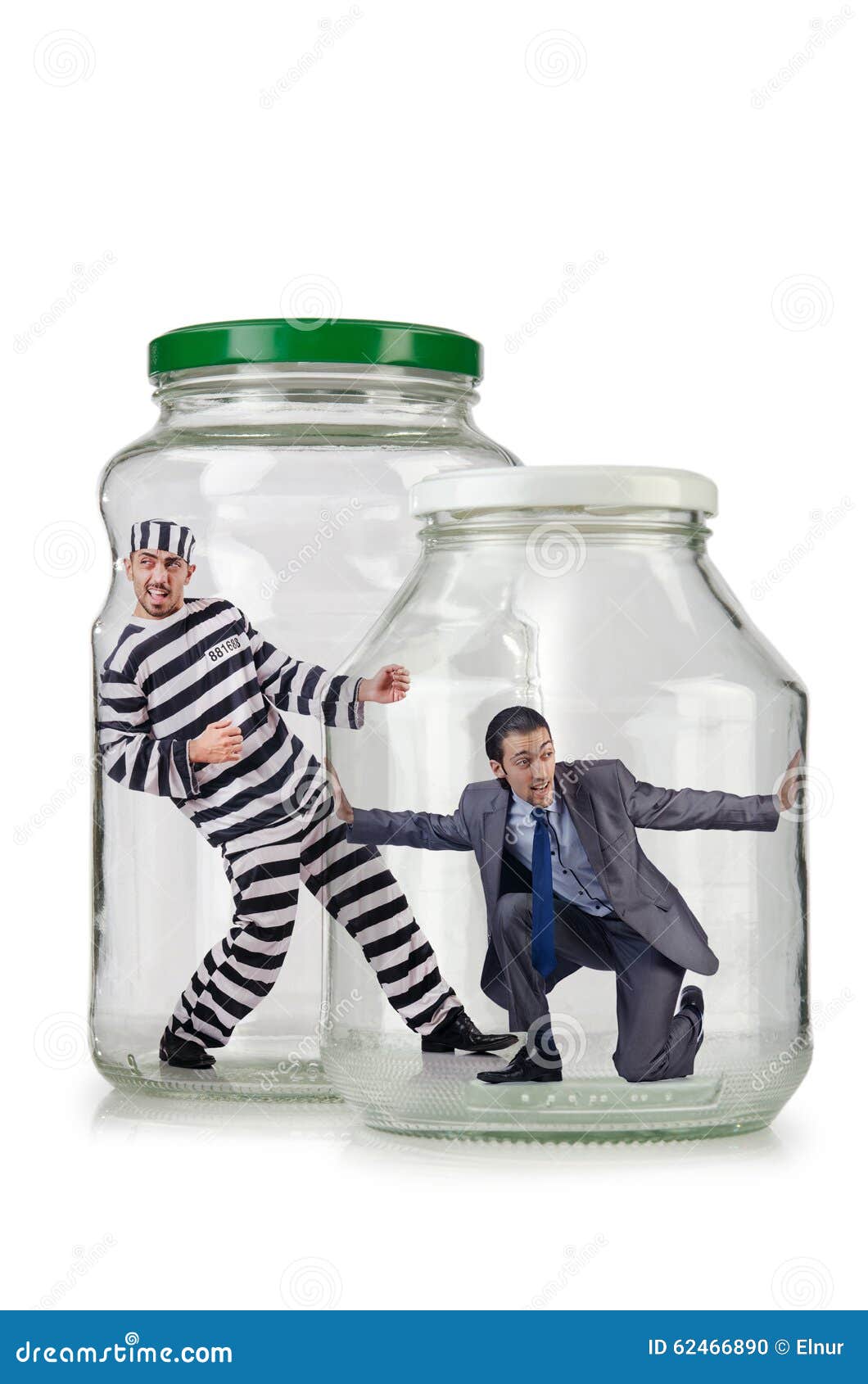 Gente Atrapada En El Tarro De Cristal Foto de archivo - Imagen de ...