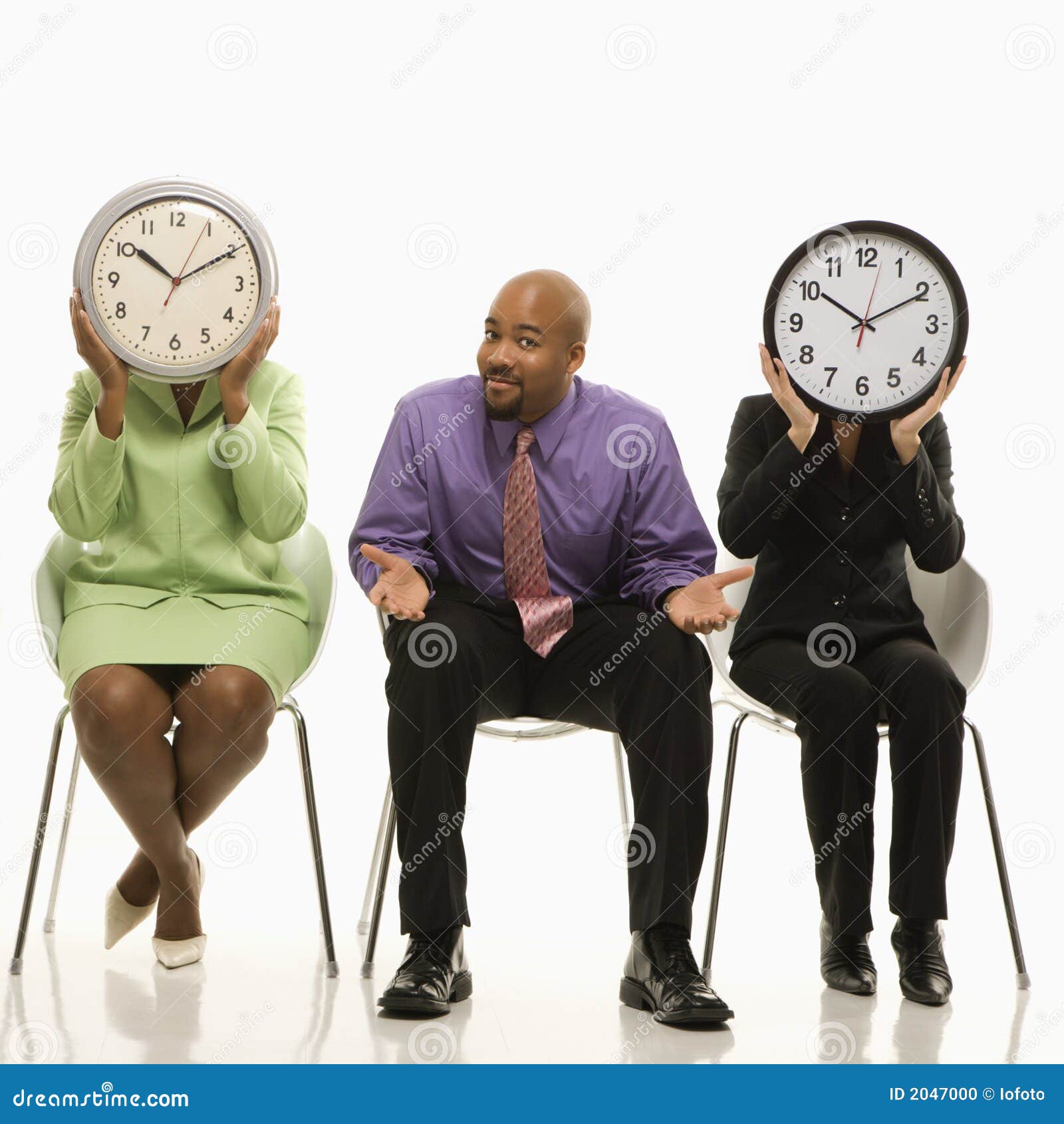 Gente Con Las Caras De Reloj Foto de archivo - Imagen de hembra, adulto ...